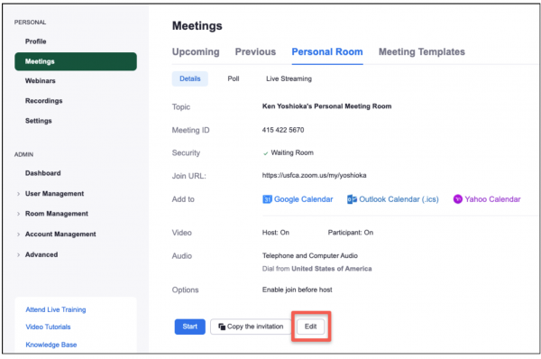 ETS - Educational Technologies - Secure Zoom | myUSF